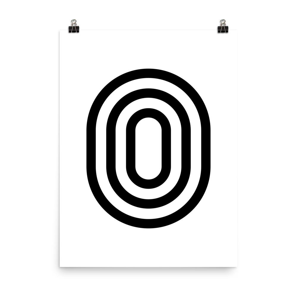 OIKEIÔSIS Minimalist Stripe Black & White Matte Poster – STRIPE ORIGINS